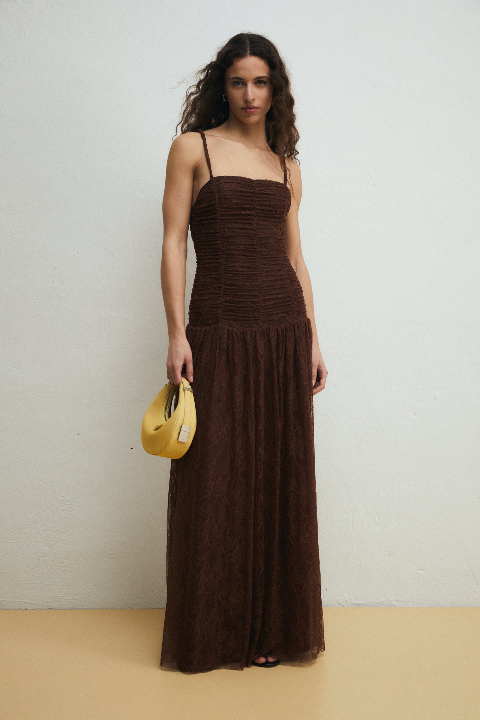 Ari Dress, Choco | Wedding Guest Maxi Dress – Avec Studio