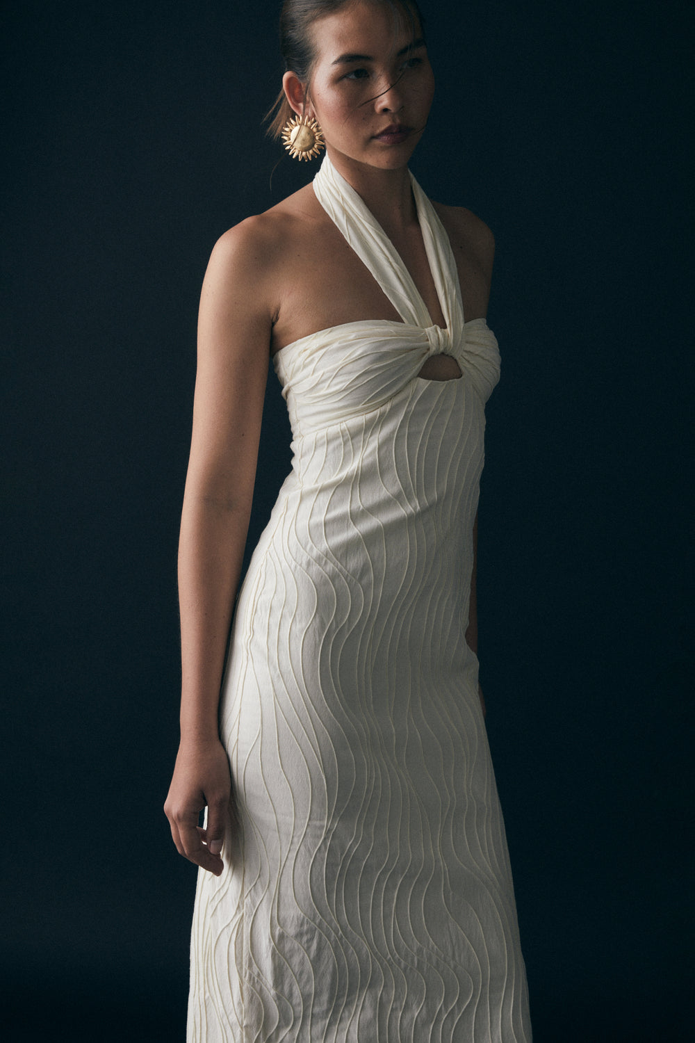 Astra Dress, White Texture