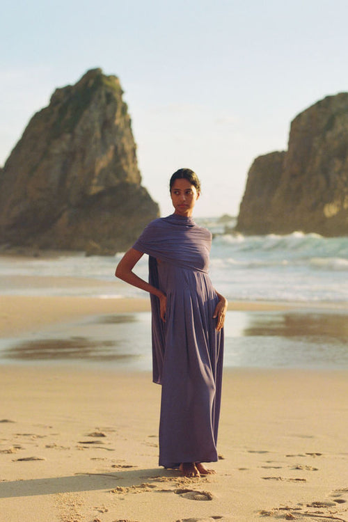 Maxime Dress, Lilac | Wedding Guest Midi Dress – Avec Studio