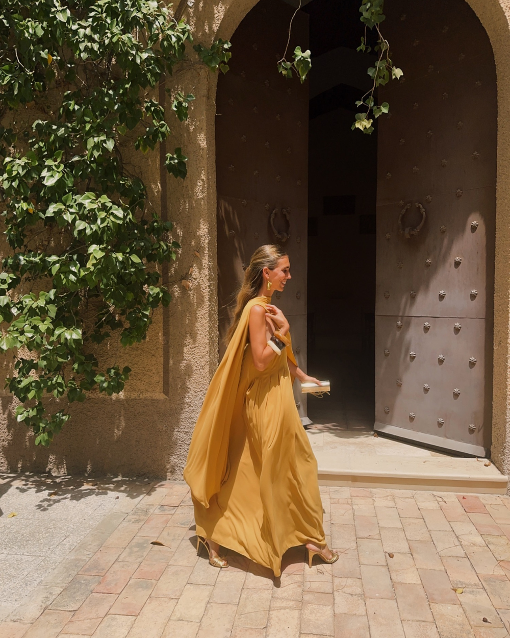 Maxime Dress, Mustard | Wedding Guest Midi Dress – Avec Studio